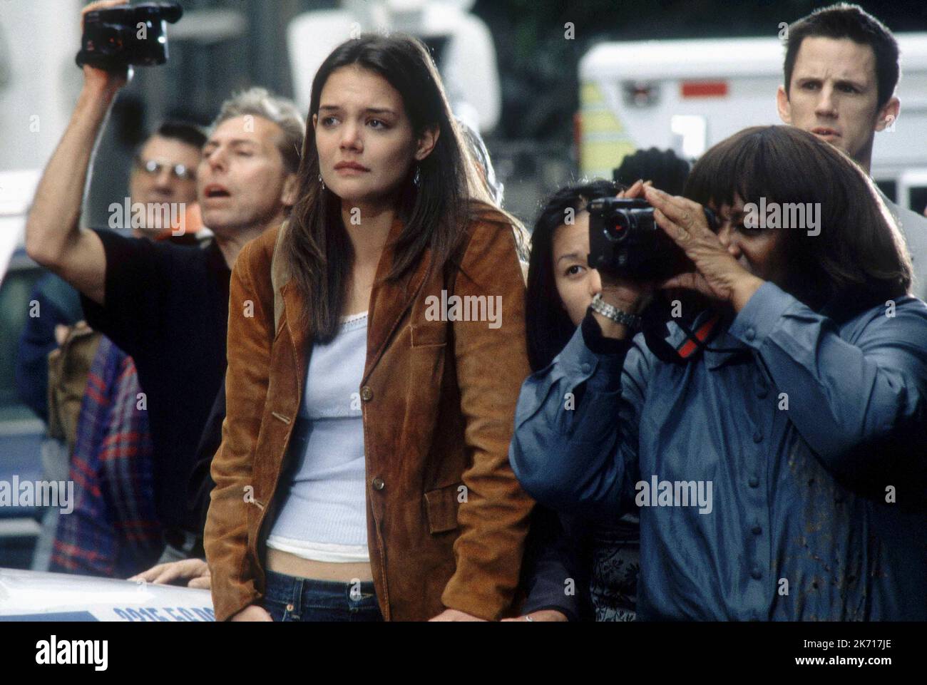 KATIE HOLMES, PHONE BOOTH, 2002 Stock Photo - Alamy