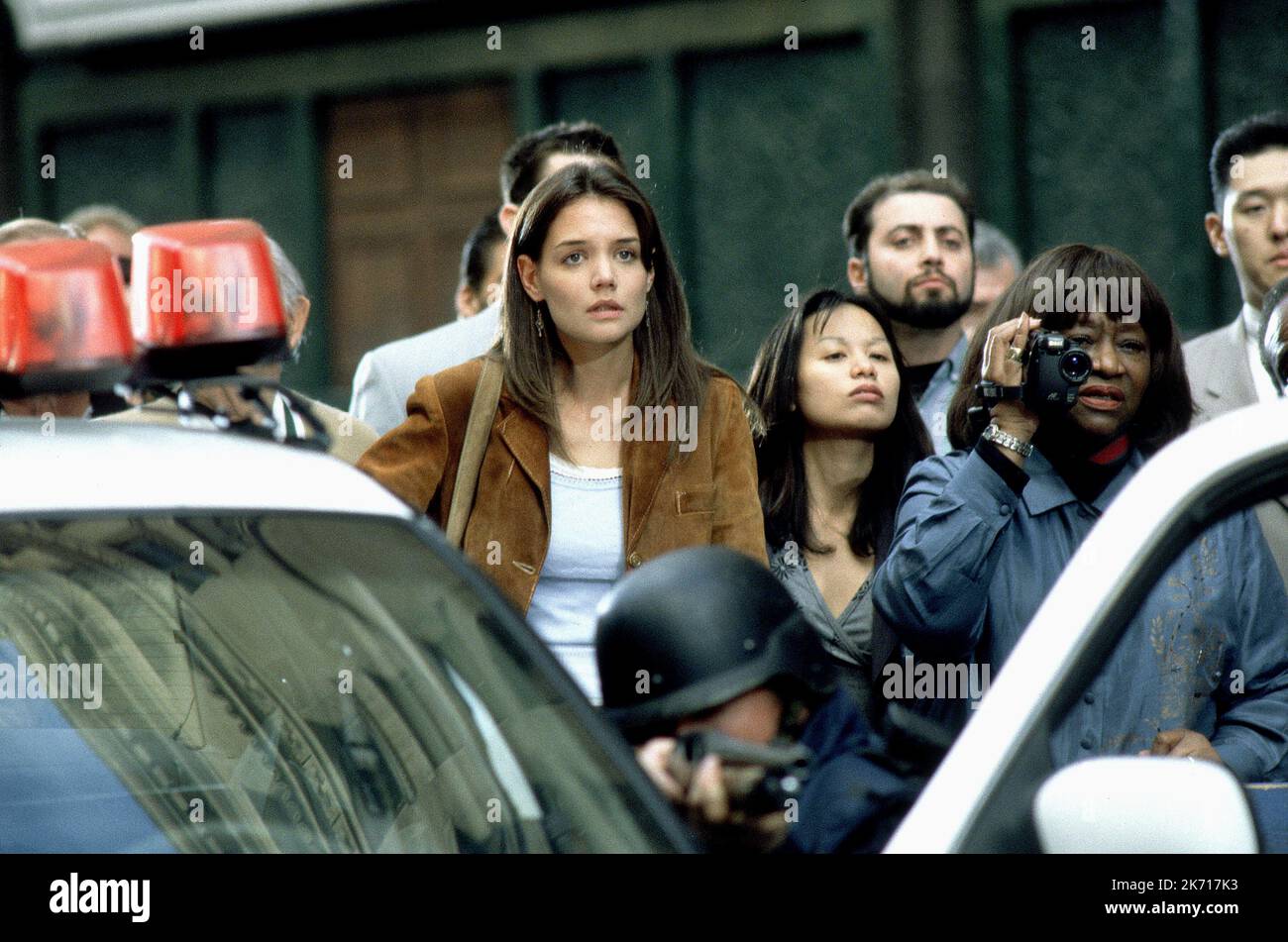 KATIE HOLMES, PHONE BOOTH, 2002 Stock Photo - Alamy