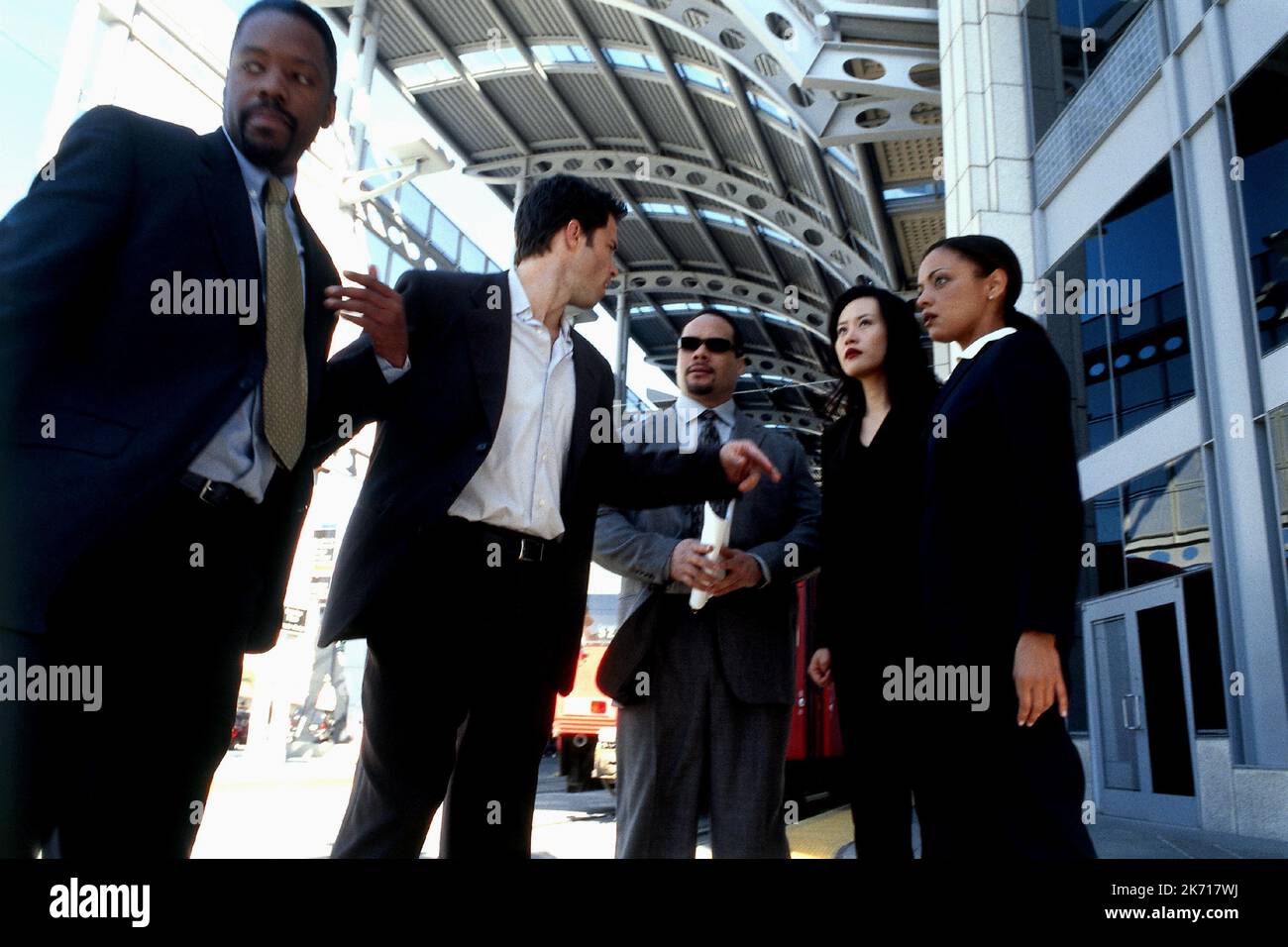 HARDISON,CHRISTIAN,LIUFAU,WU,CRAWFORD, RED SKIES, 2002 Stock Photo - Alamy
