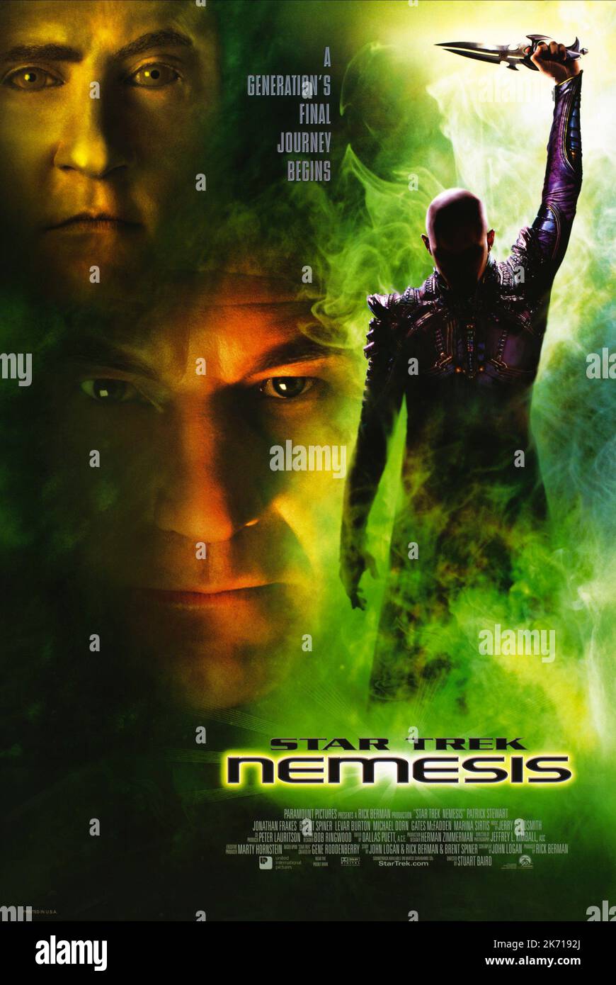 Patrick stewart star trek shinzon hi-res stock photography and images - Alamy