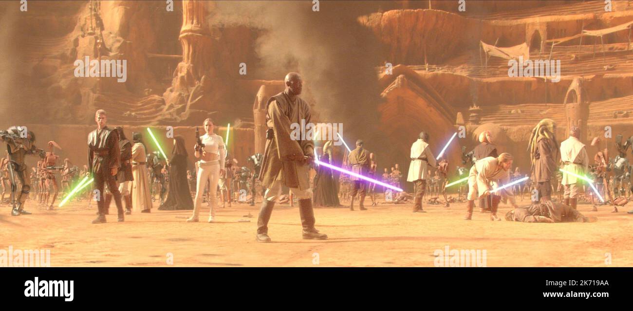 HAYDEN CHRISTENSEN, NATALIE PORTMAN, SAMUEL L. JACKSON, EWAN MCGREGOR, STAR WARS: EPISODE II ...