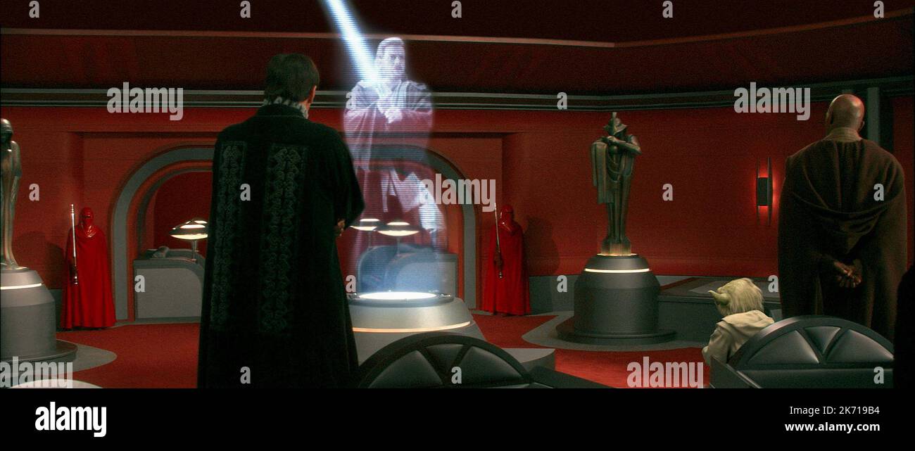 EWAN MCGREGOR, YODA, SAMUEL L. JACKSON, STAR WARS: EPISODE II - ATTACK OF THE CLONES, 2002 Stock ...