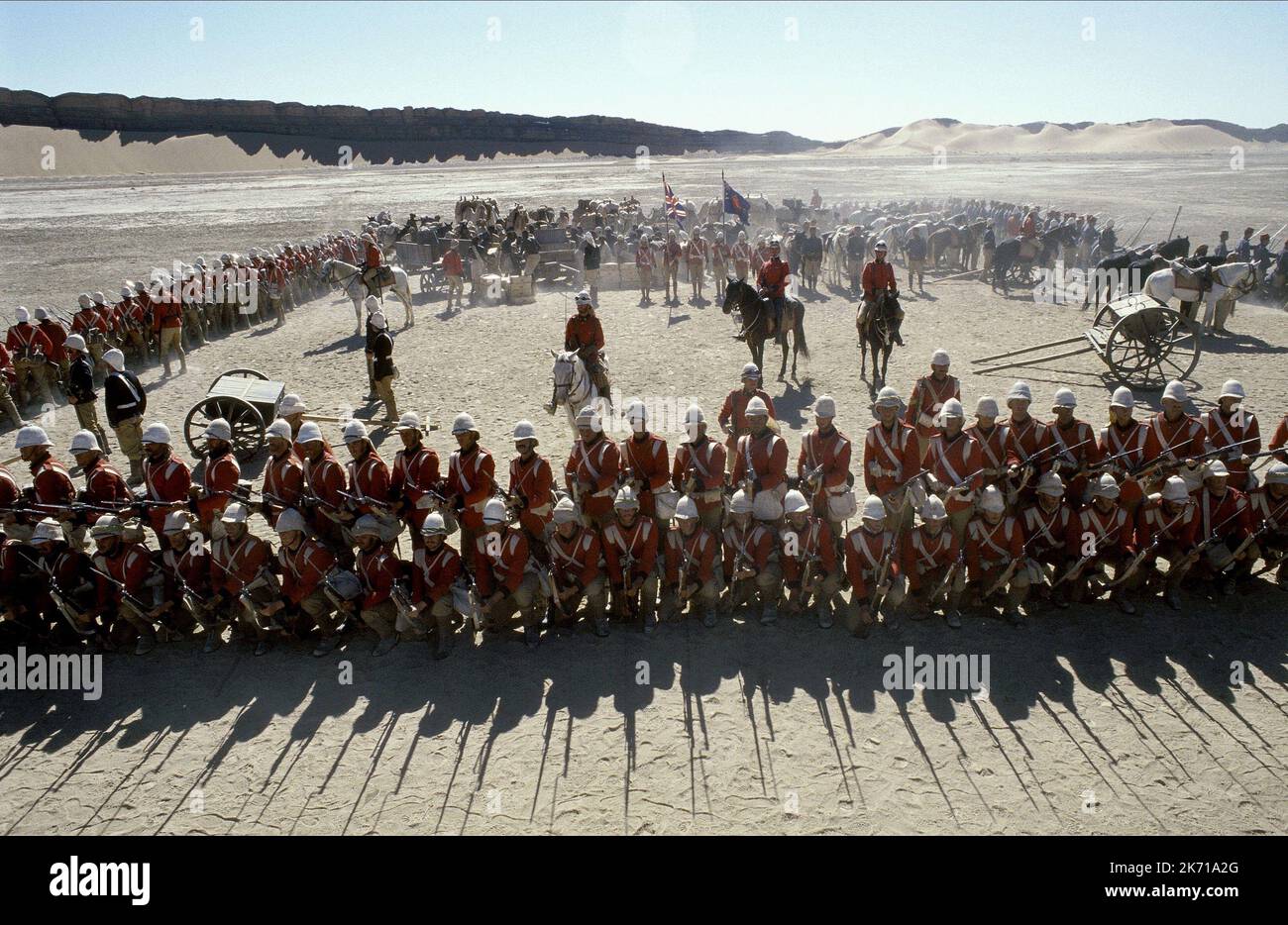 BRITISH SOLDIERS PREPARE FOR BATTLE, THE FOUR FEATHERS, 2002 Stock ...