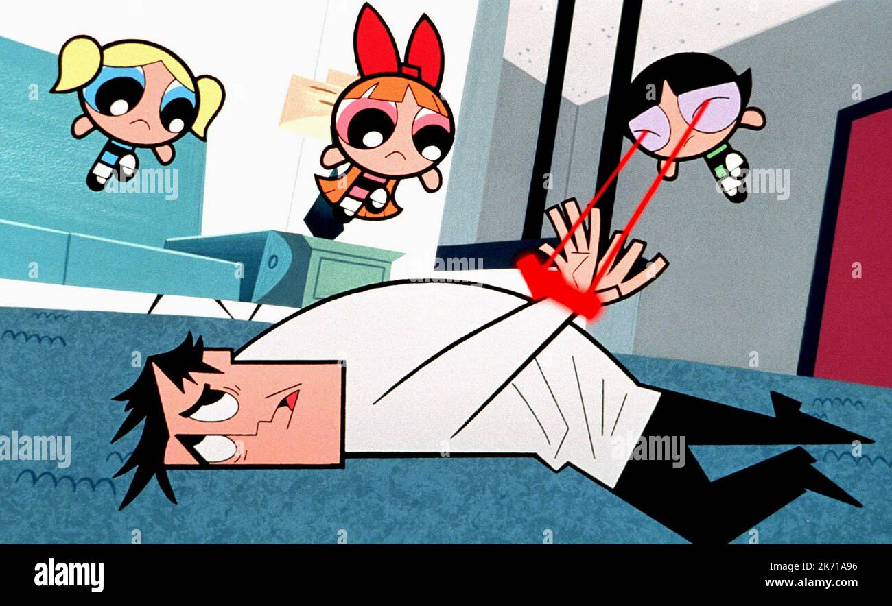 The Powerpuff Girls Into Arms Of Professor Utonium Pu
