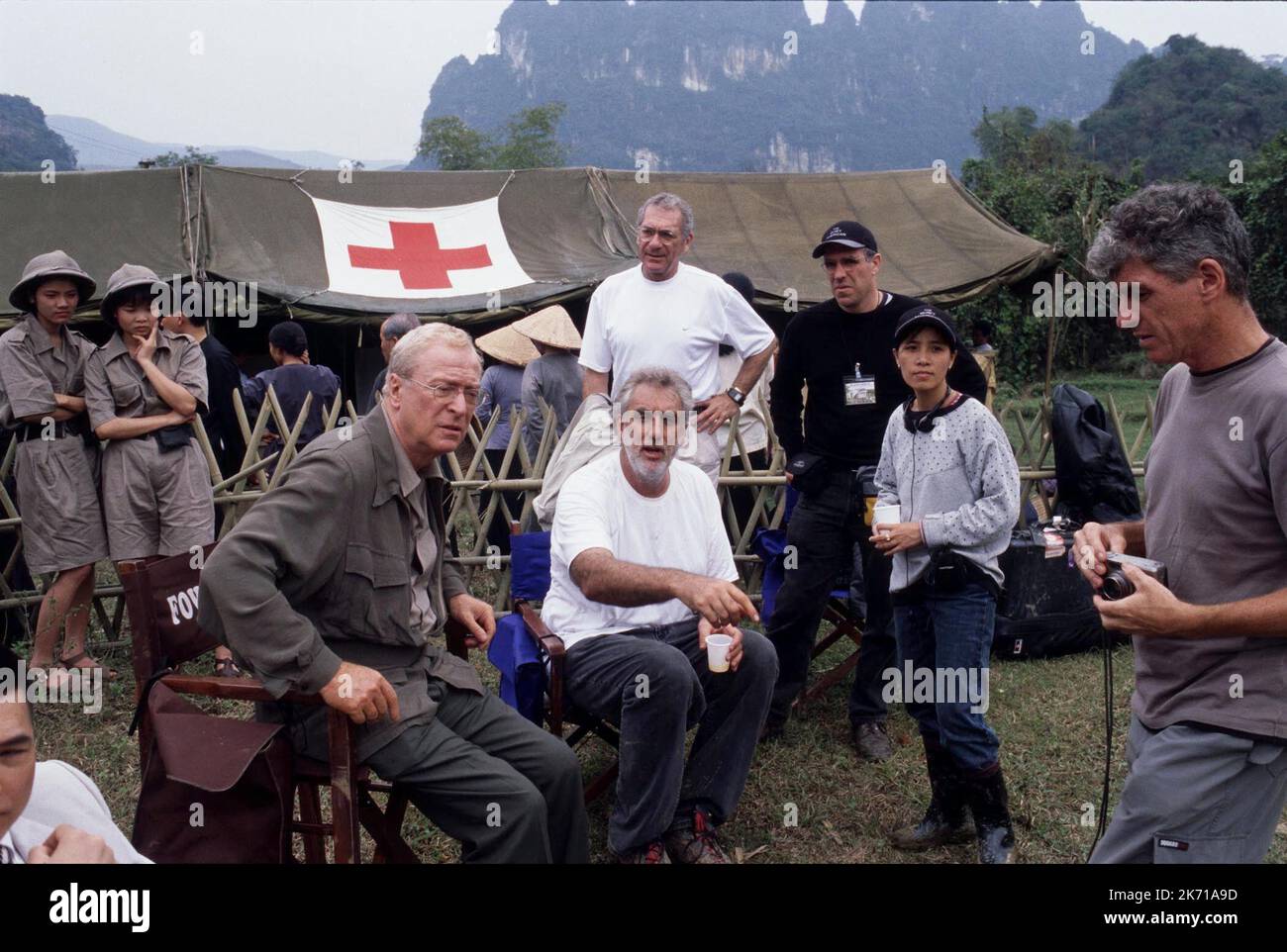 MICHAEL CAINE, PHILLIP NOYCE, SYDNEY POLLACK, THE QUIET AMERICAN, 2002 ...