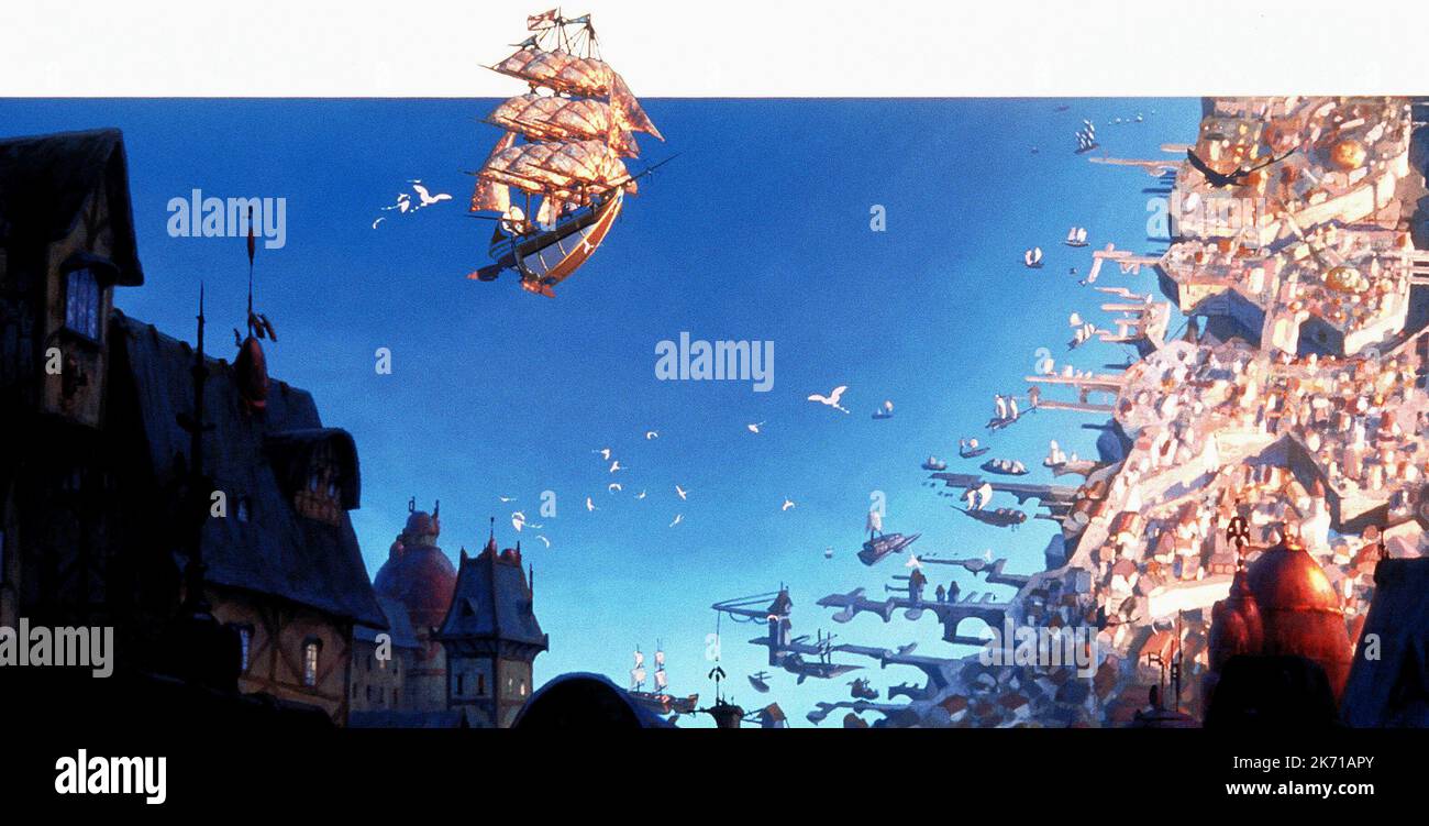 SPACE GALLEON SCENE, TREASURE PLANET, 2002 Stock Photo - Alamy