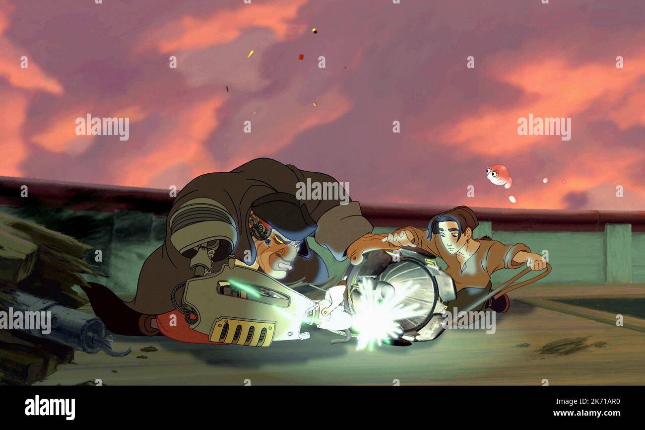 JOHN SILVER, JIM HAWKINS, MORPH, TREASURE PLANET, 2002 Stock Photo - Alamy