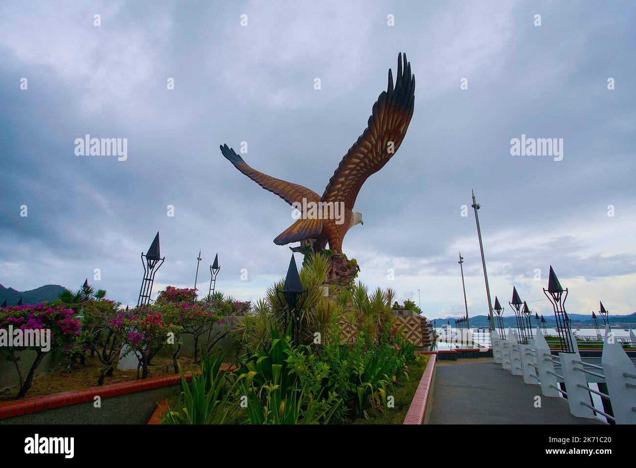 Beautiful sunset at Eagle Square, Dataran Lang is one of Langkawi’s ...