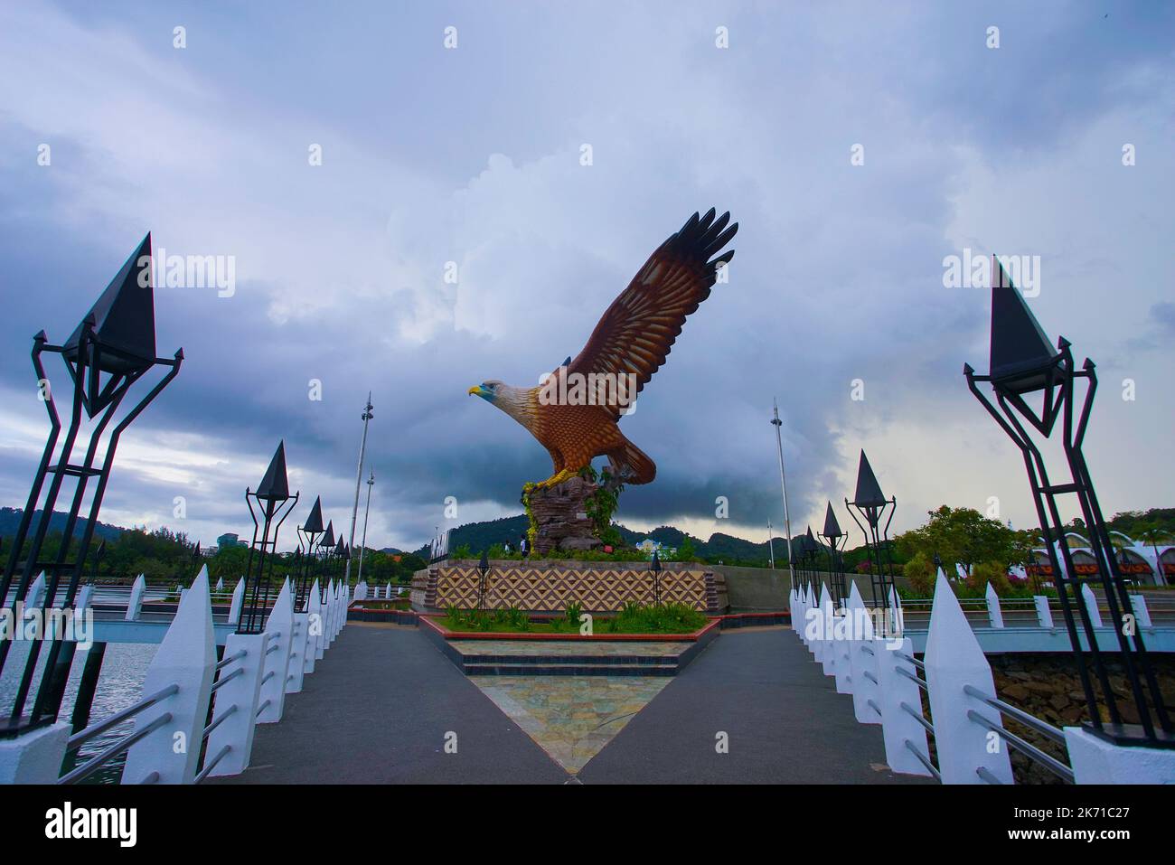Beautiful sunset at Eagle Square, Dataran Lang is one of Langkawi’s ...