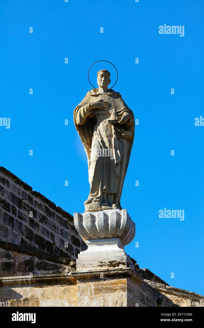 Sculpture of Religious Saint . Stone church statue Stock Photo - Alamy