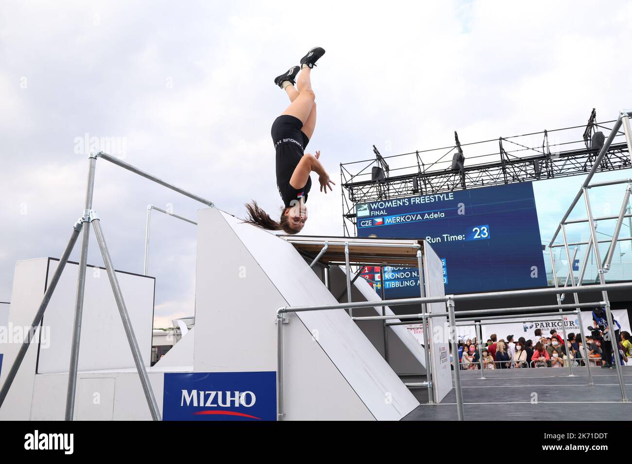 Tokyo, Japan. 16th Oct, 2022. Adela Merkova (CZE) Parkour : 1st FIG ...