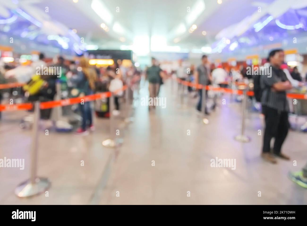 Abstract blur image of modern airport counter Stock Photo - Alamy