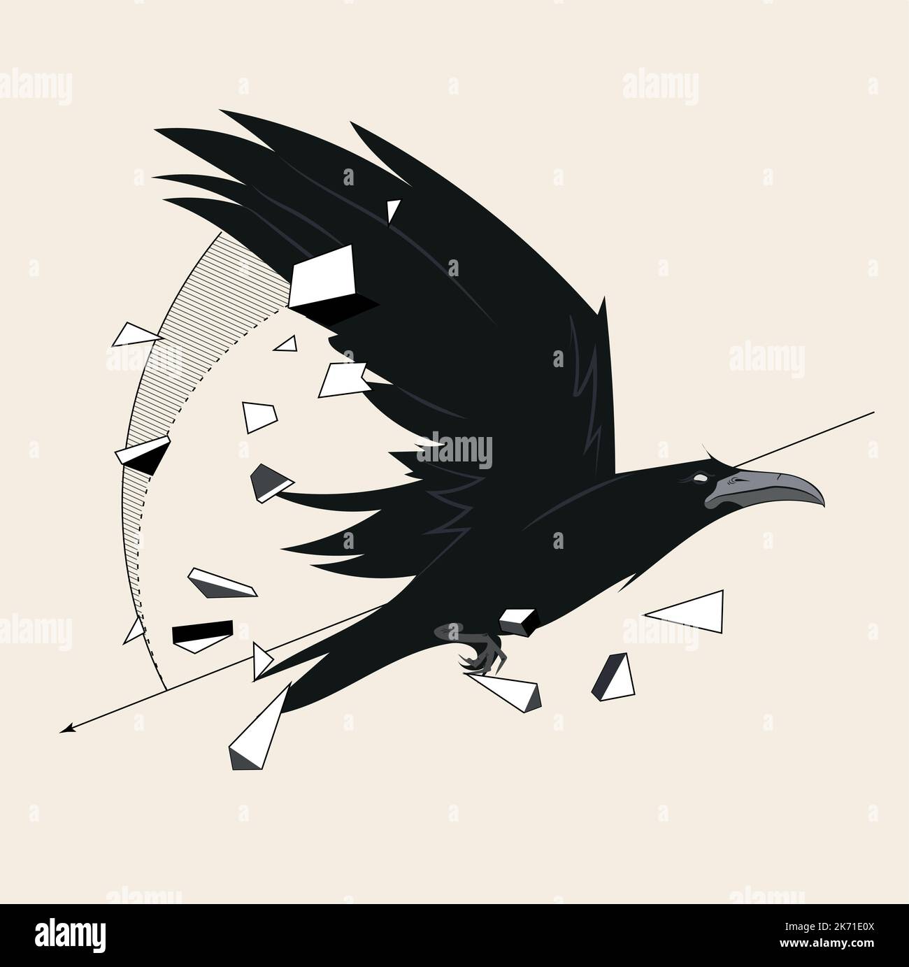 Raven beak Stock Vector Images - Alamy