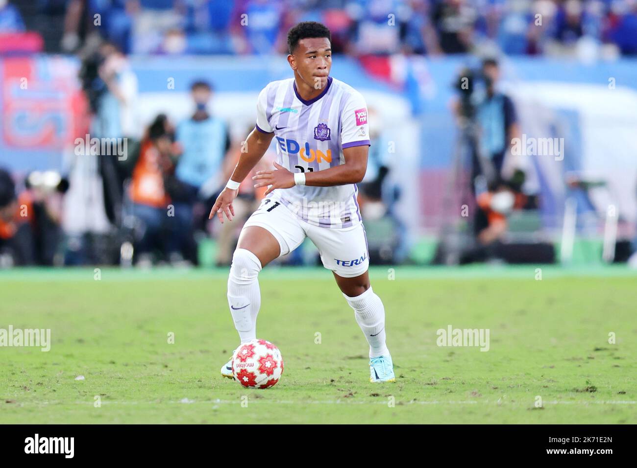 Kanagawa, Japan. 16th Oct, 2022. Jelani Reshaun Sumiyoshi (Sanfrecce) Football/Soccer : 102nd ...