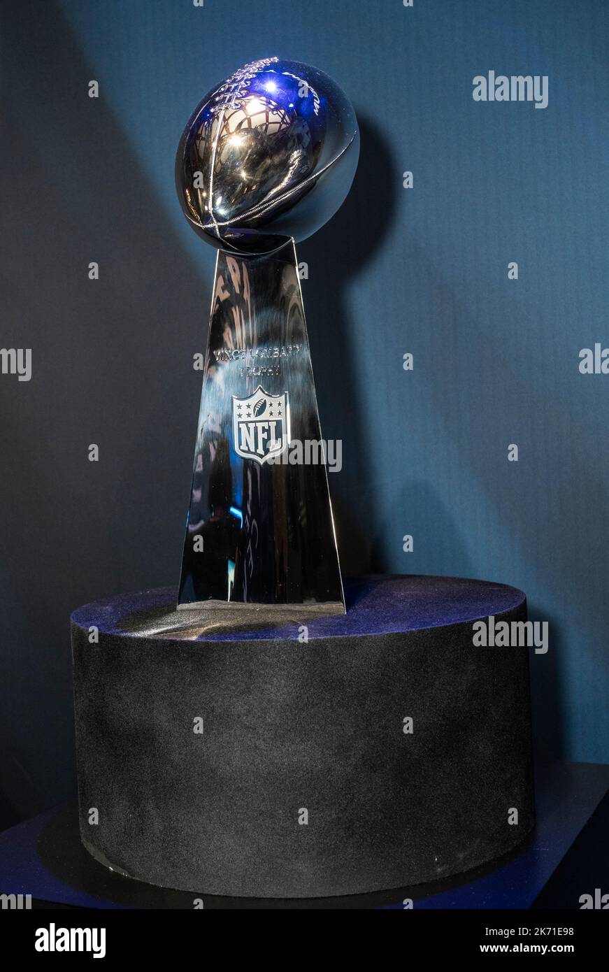 National Football League trophy - Vince Lombardi on display at Paley ...