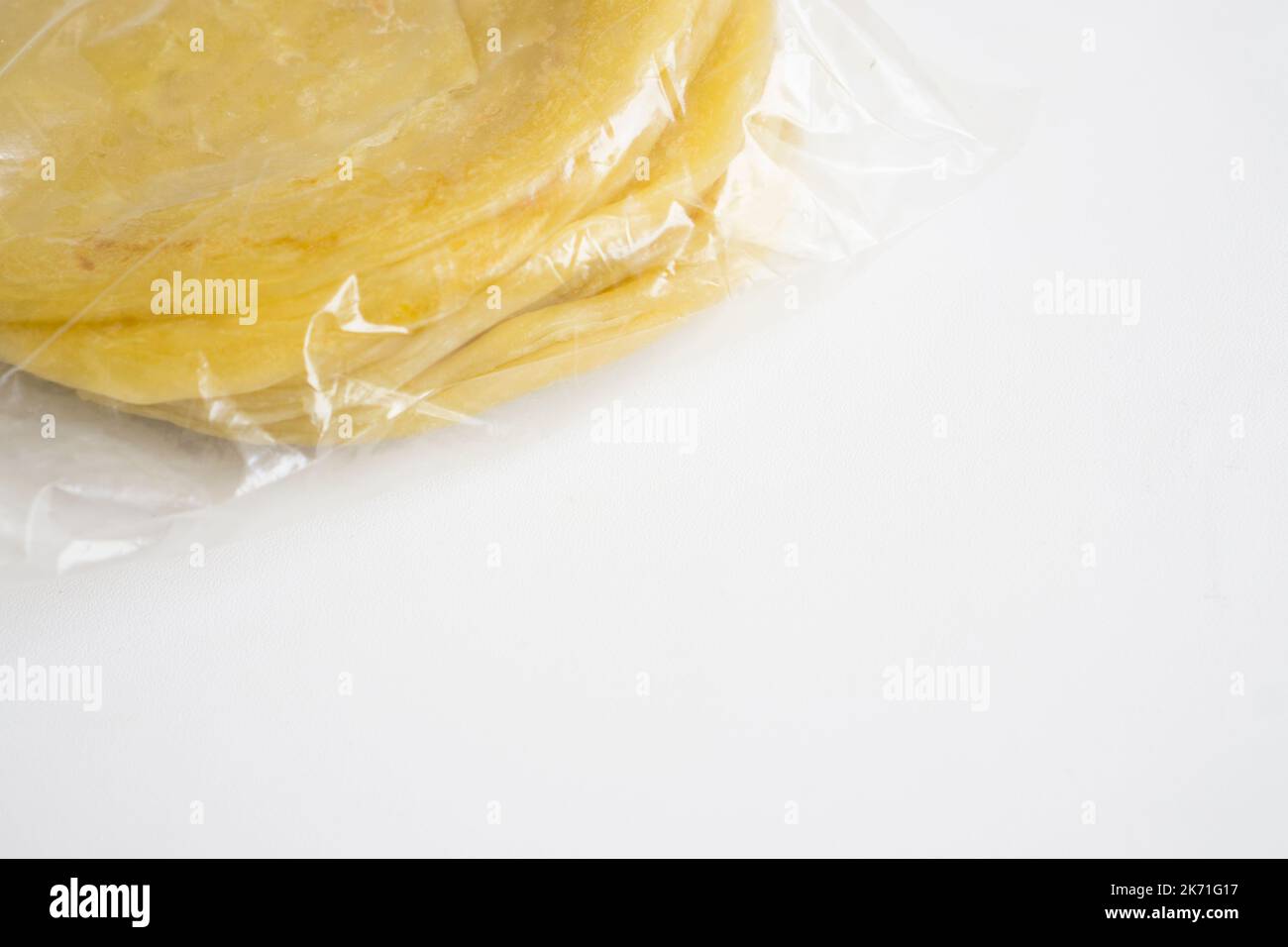 homemade frozen food maryam bread packaged in plastic for sale in the ...