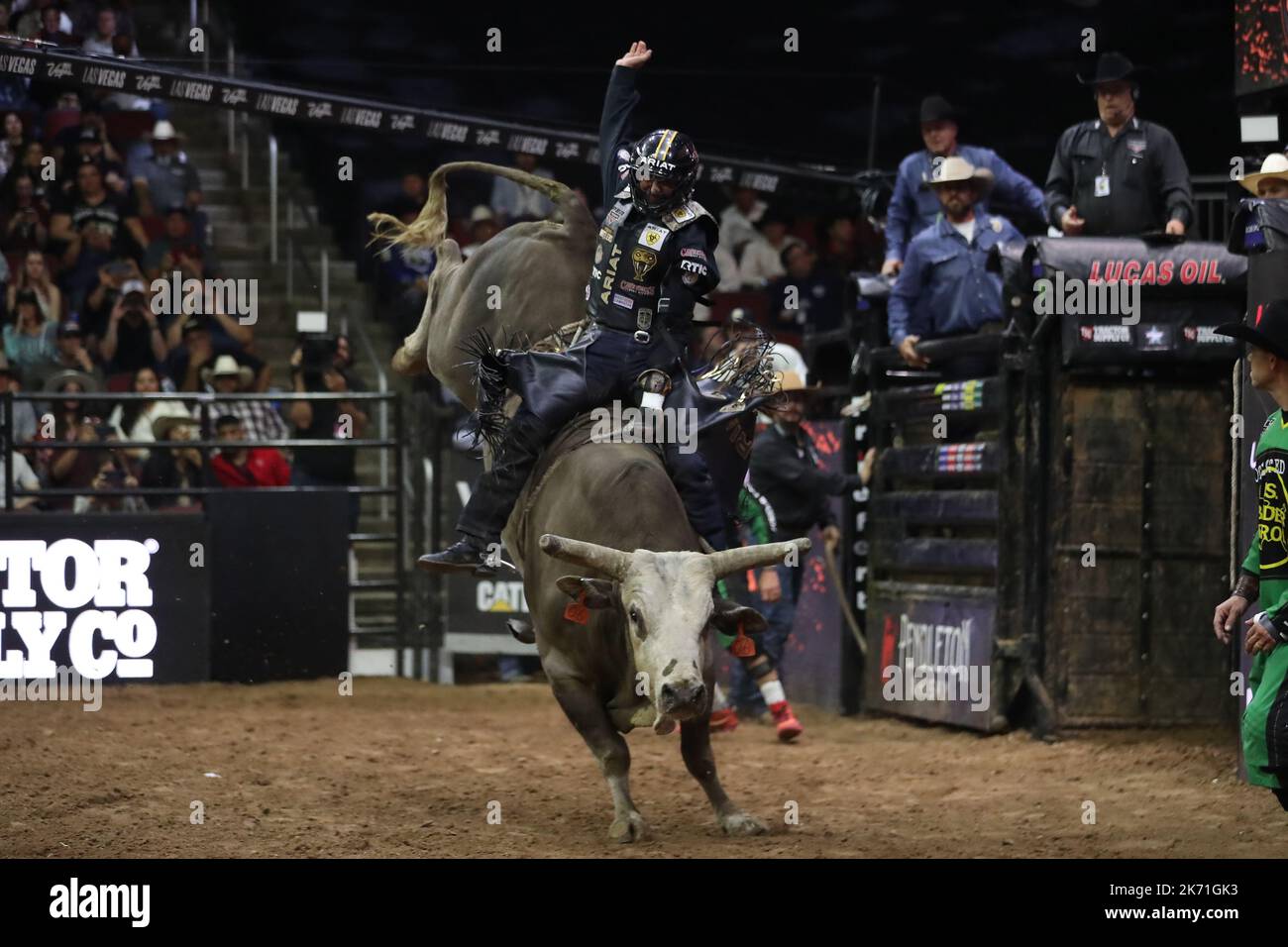 GLENDALE, AZ - OCTOBER 15: Rider Cody Jesus of the Texas Rattlers rides ...