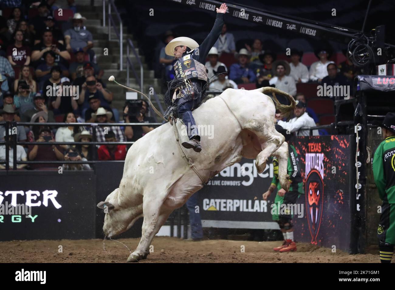 GLENDALE, AZ - OCTOBER 15: Rider Rafael Jose de Brito of the Texas ...