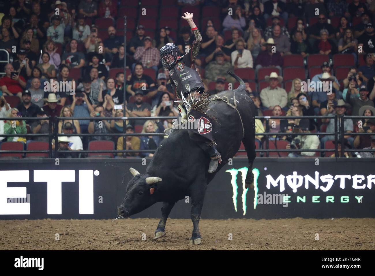 GLENDALE, AZ - OCTOBER 15: Rider Luke Parkinson of the Missouri Thunder ...