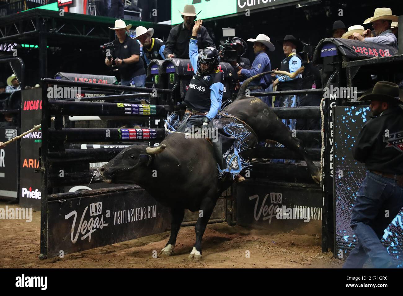 GLENDALE, AZ - OCTOBER 15: Rider Daylon Swearingen of the Carolina ...