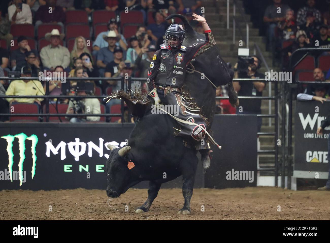 GLENDALE, AZ - OCTOBER 15: Rider Luke Parkinson of the Missouri Thunder ...
