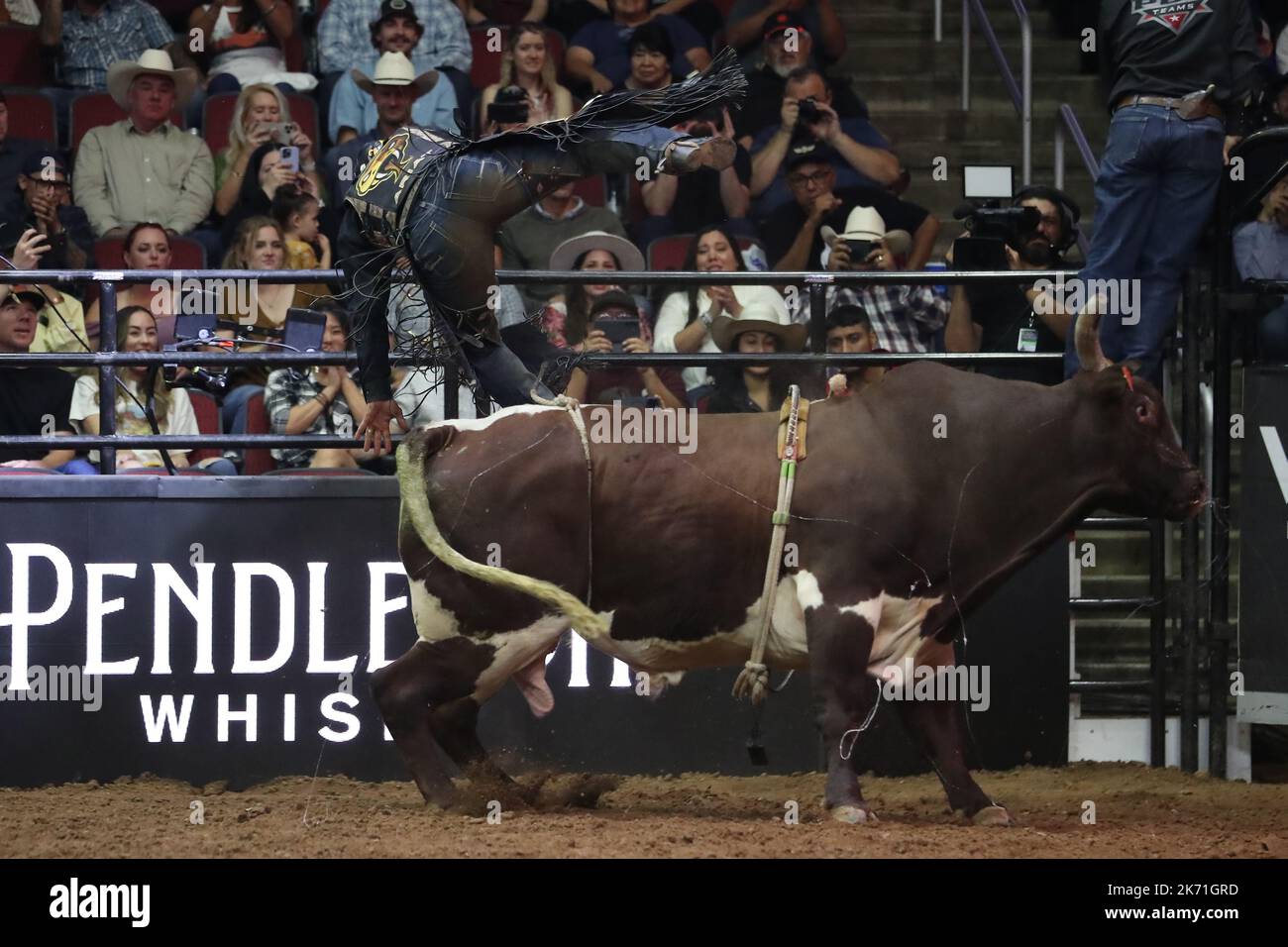 GLENDALE, AZ - OCTOBER 15: Rider Ednei Caminhas of the Texas Rattlers ...