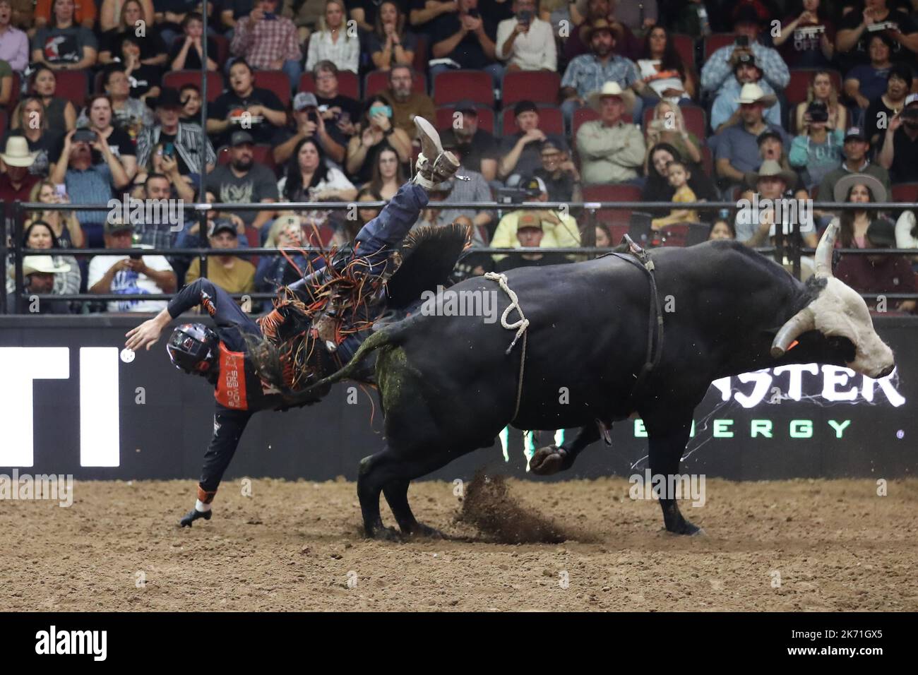 GLENDALE, AZ - OCTOBER 15: Rider Bob Mitchell of the Kansas City ...