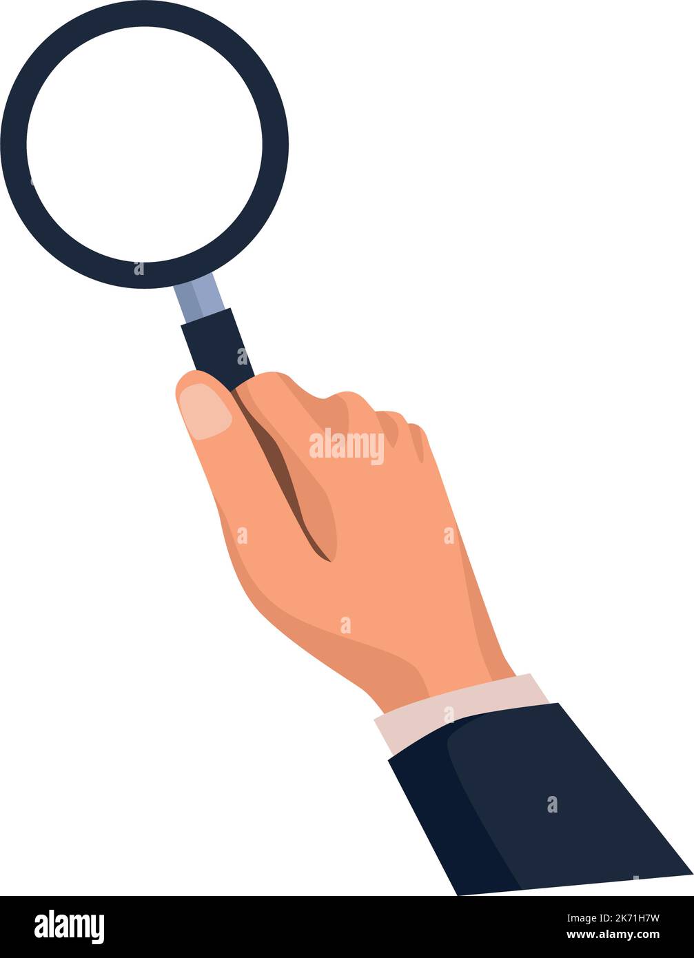 hand with magnifying glass Stock Vector Image & Art - Alamy