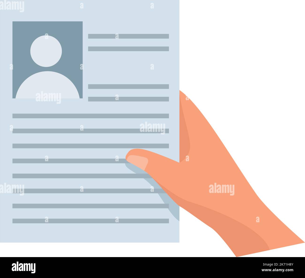 hand with curriculum document Stock Vector Image & Art - Alamy