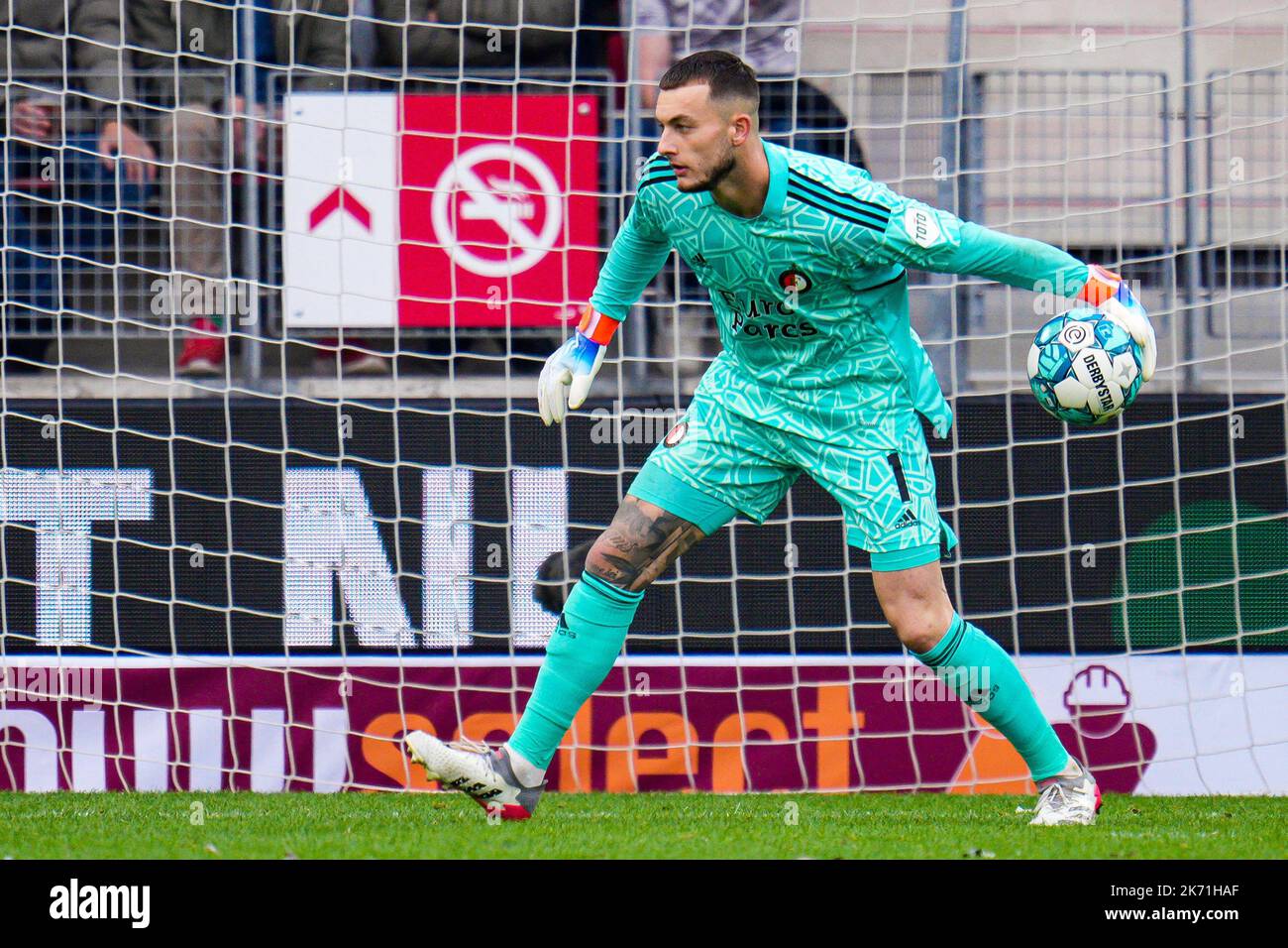 ALKMAAR, 16-10-2022, AFAS Stadium. Dutch football, Eredivisie, season ...