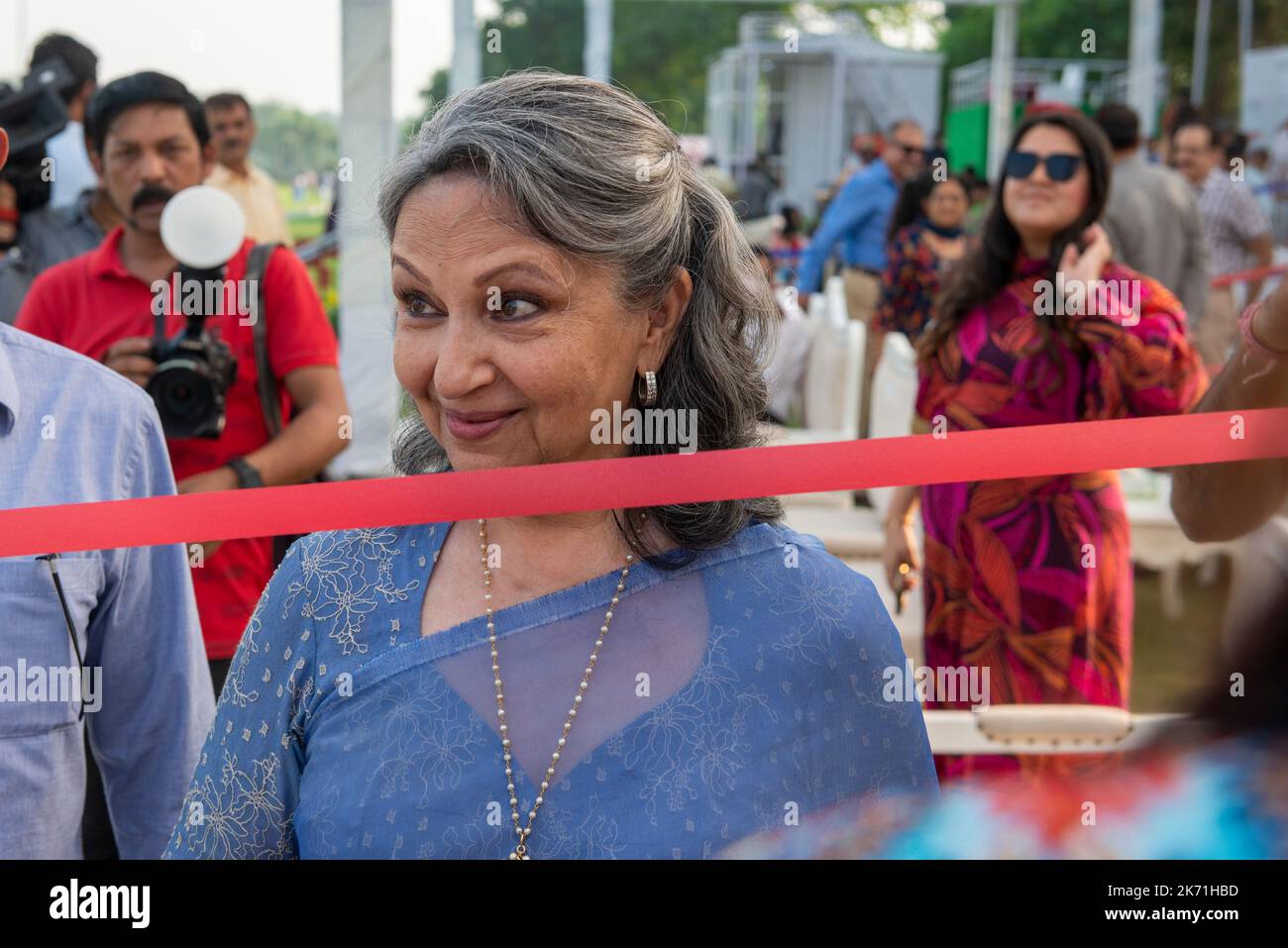 New Delhi, India. 16th Oct, 2022. Indian actress Sharmila Tagore seen ...