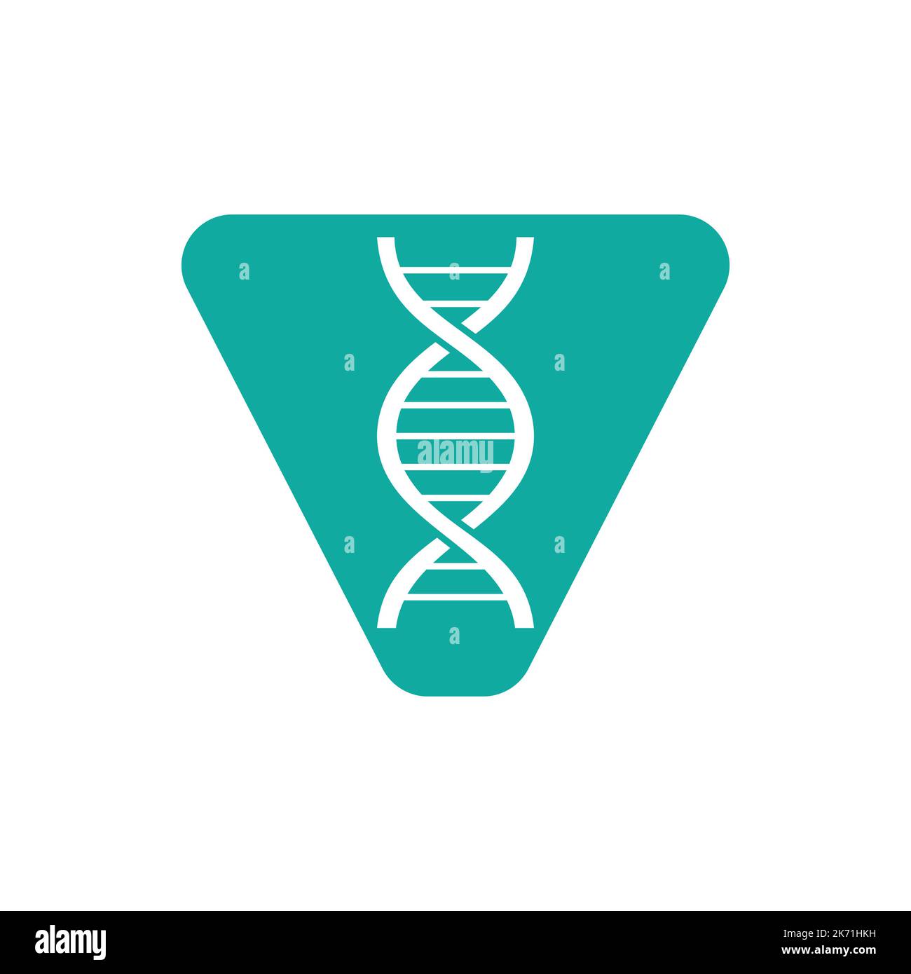 Initial Letter V DNA Logo Concept For Biotechnology, Healthcare And ...