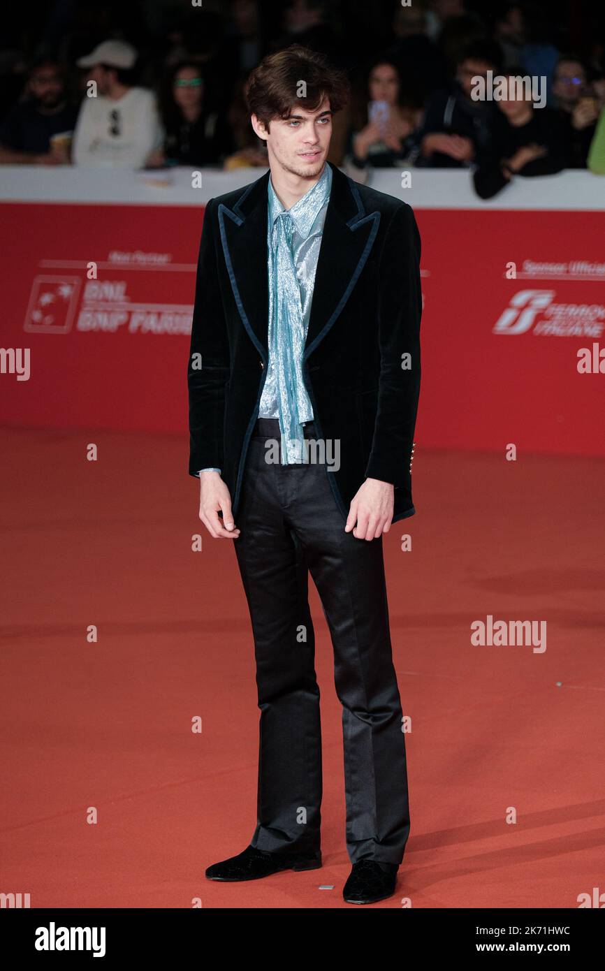 Lorenzo Zurzolo for "Django - La serie" film on red carpet during the ...