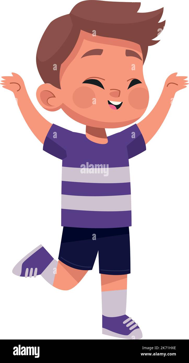 happy little boy celebrating Stock Vector Image & Art - Alamy