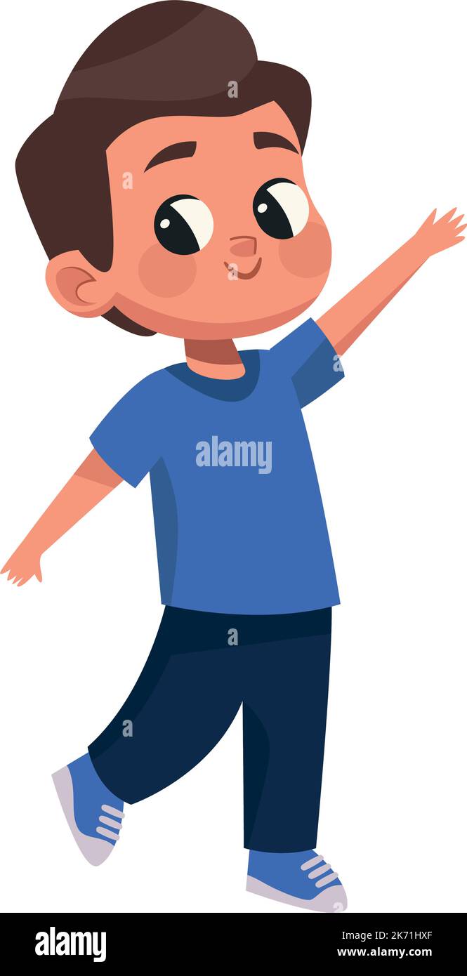 little boy walking Stock Vector Image & Art - Alamy