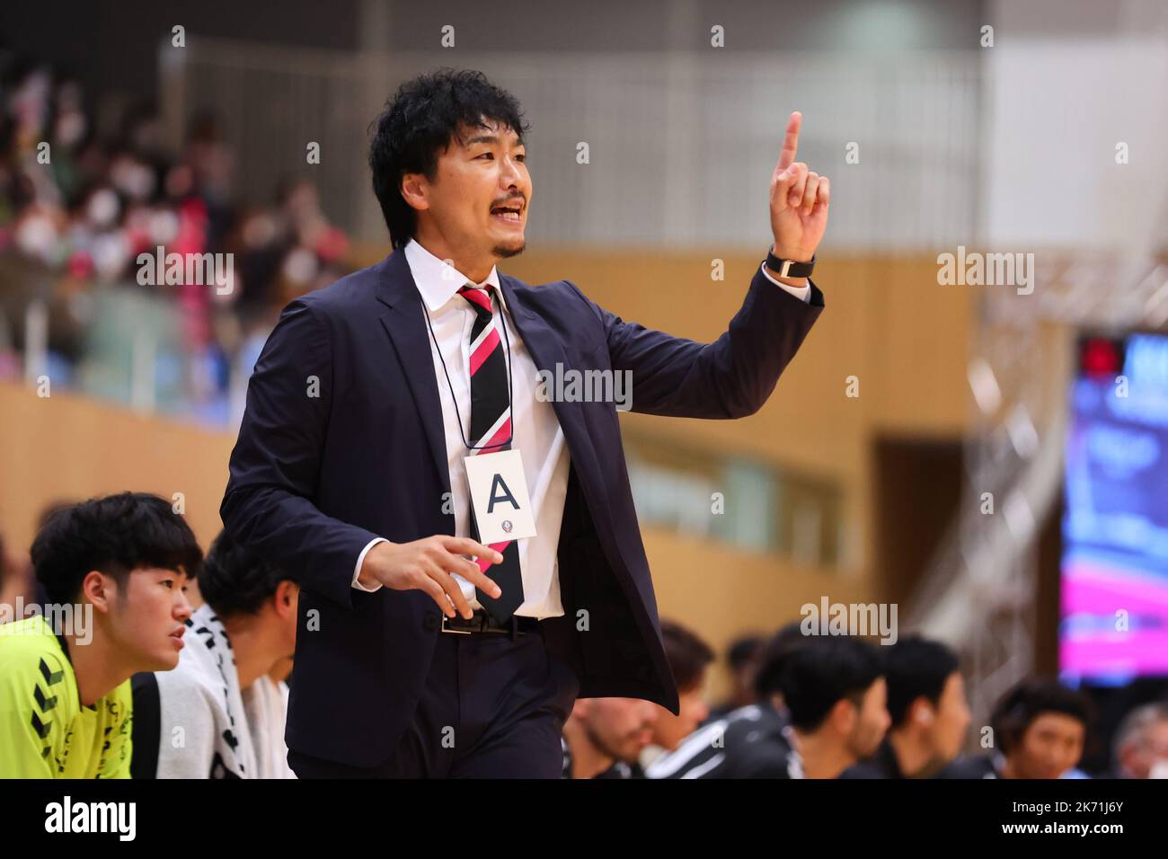 Sumida City Gymnasium, Tokyo, Japan. 16th Oct, 2022. Kosuke Yokochi head coach, OCTOBER 16, 2022 ...