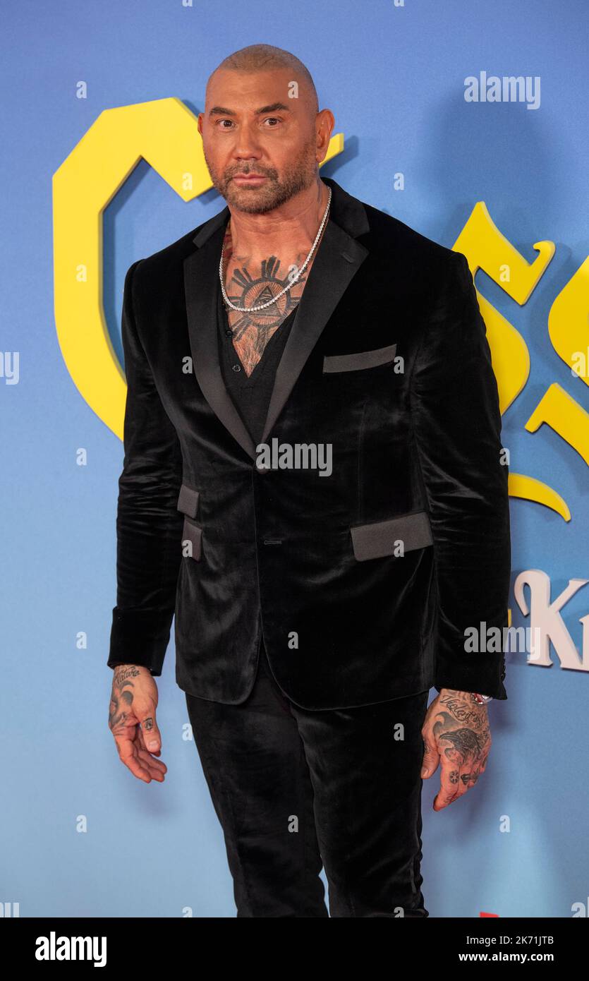 London, UK. 16th Oct, 2022. Dave Bautista attends the "Glass Onion: A Knives Out Mystery ...
