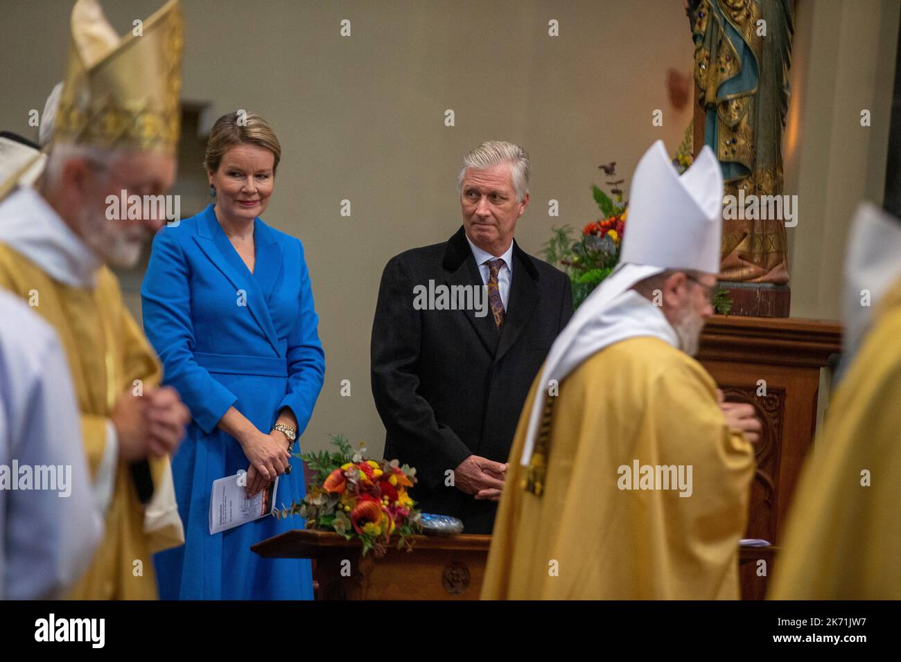 Queen Mathilde of Belgium and King Philippe - Filip of Belgium pictured ...