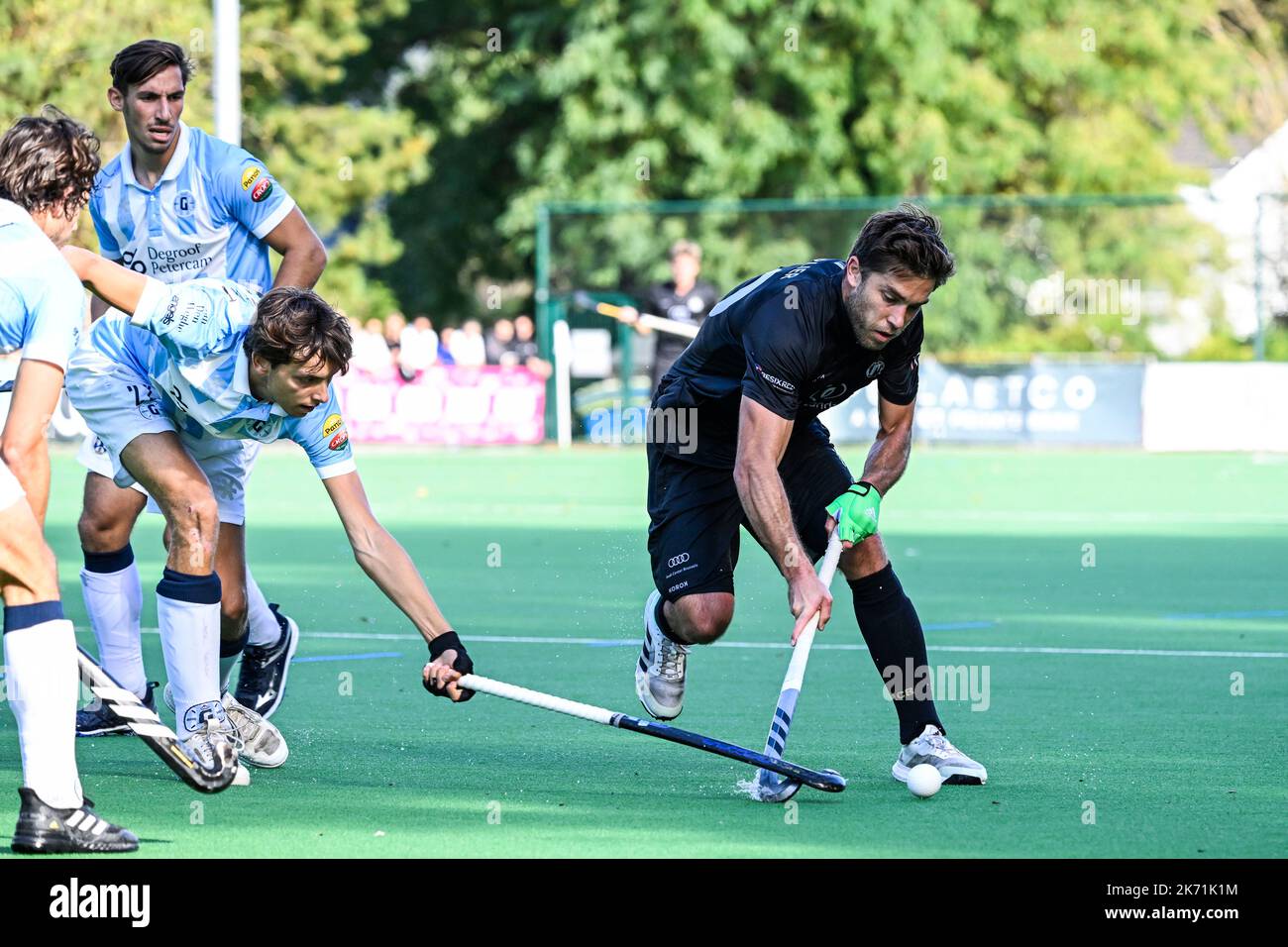 Gantoise's Emile Esquelin and Racing's Cedric Charlier pictured in ...