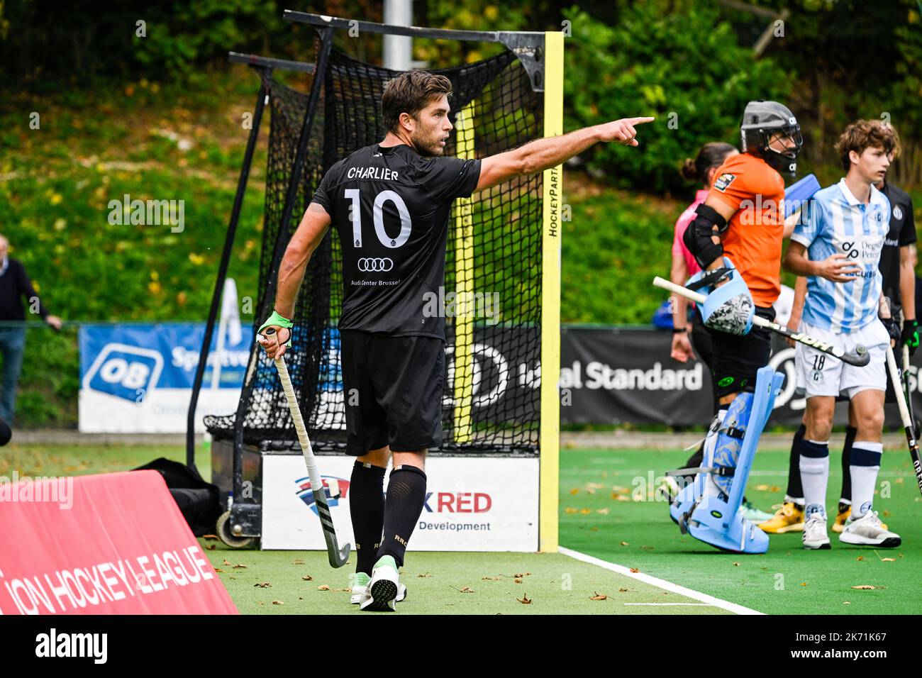 Racing's Cedric Charlier pictured during a hockey match between Racing ...