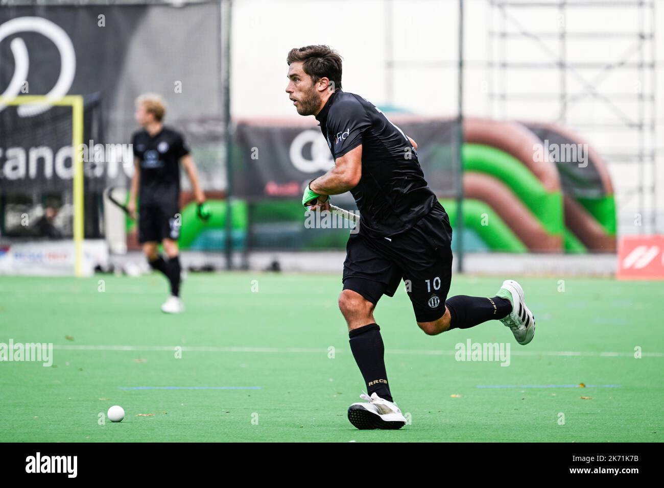 Racing's Cedric Charlier pictured in action during a hockey match ...