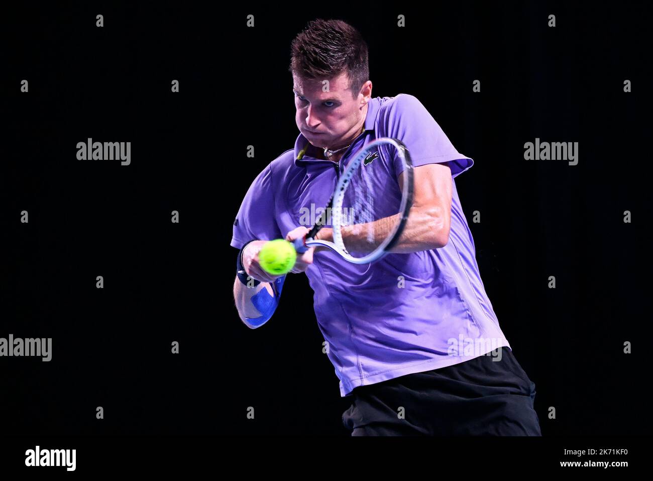 French Manuel Guinard pictured in action during the qualification game ...