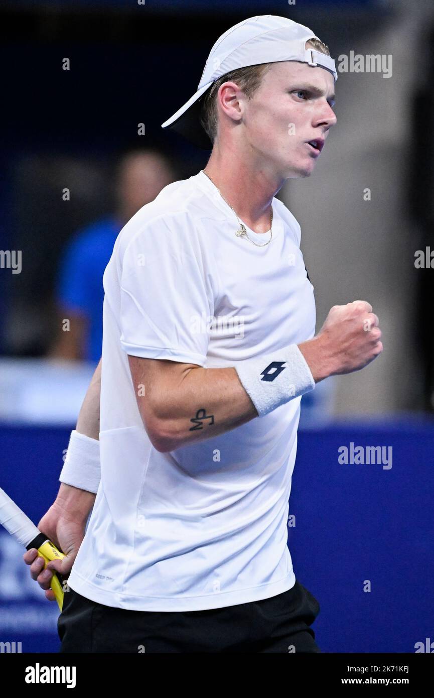 Dutch Jesper De Jong celebrates during the qualification game between ...