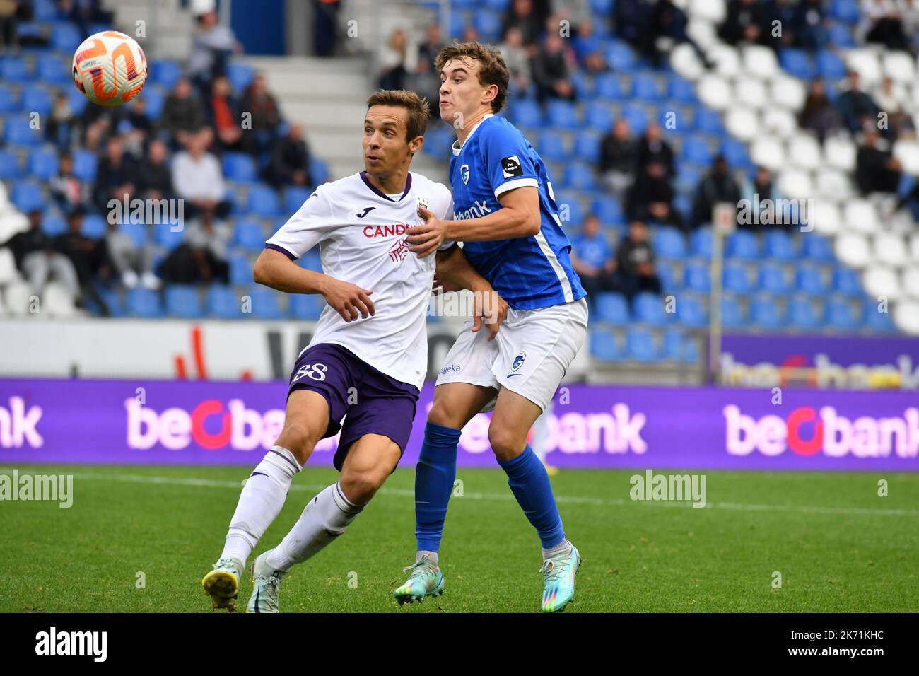 RSCA Futures' David Hubert and Jong Genk's Kamiel Van de Perre pictured ...