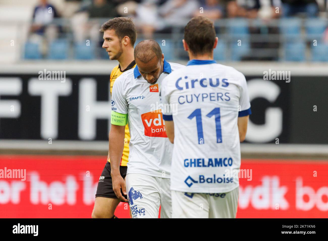 Gent's Vadis Odjidja-Ofoe looks dejected during a soccer match between ...
