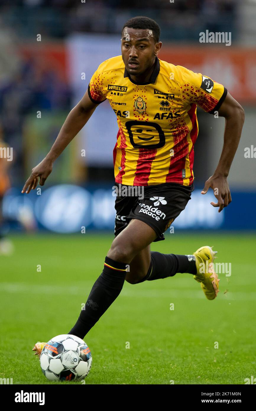 Mechelen's Yonas Malede pictured in action during a soccer match ...