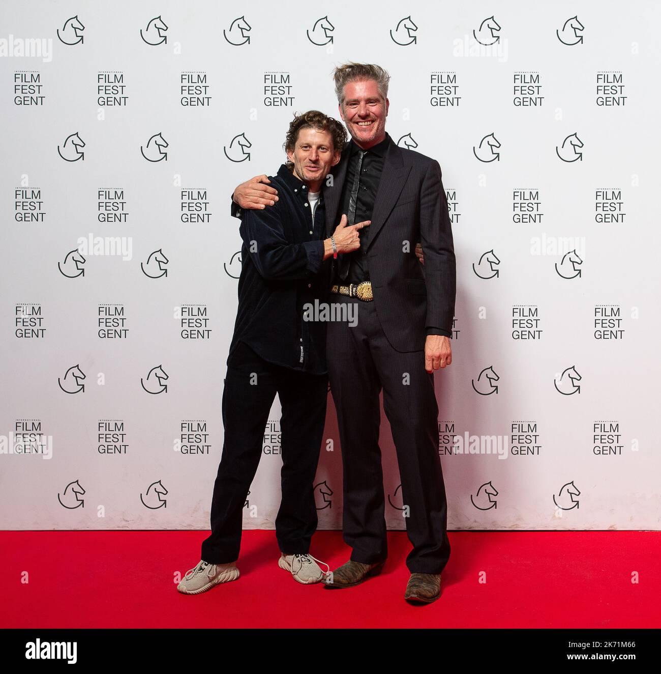 Actor Titus De Voogdt and Actor Tom Vermeir pictured during the ...