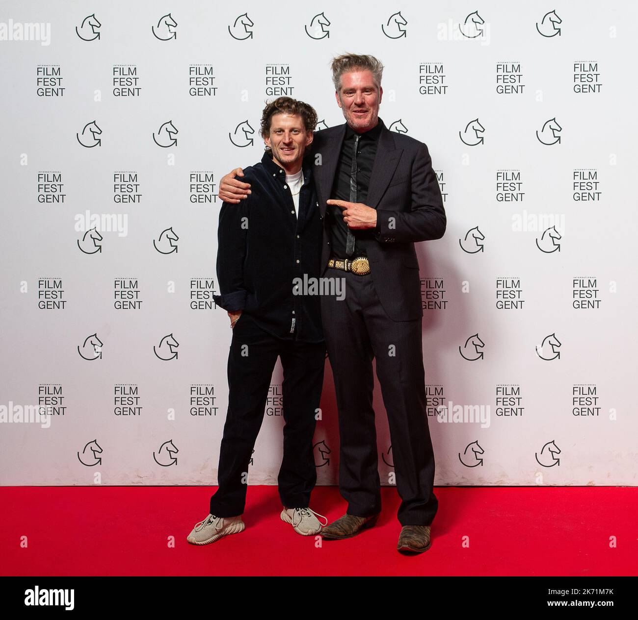Actor Titus De Voogdt and Actor Tom Vermeir pictured during the ...