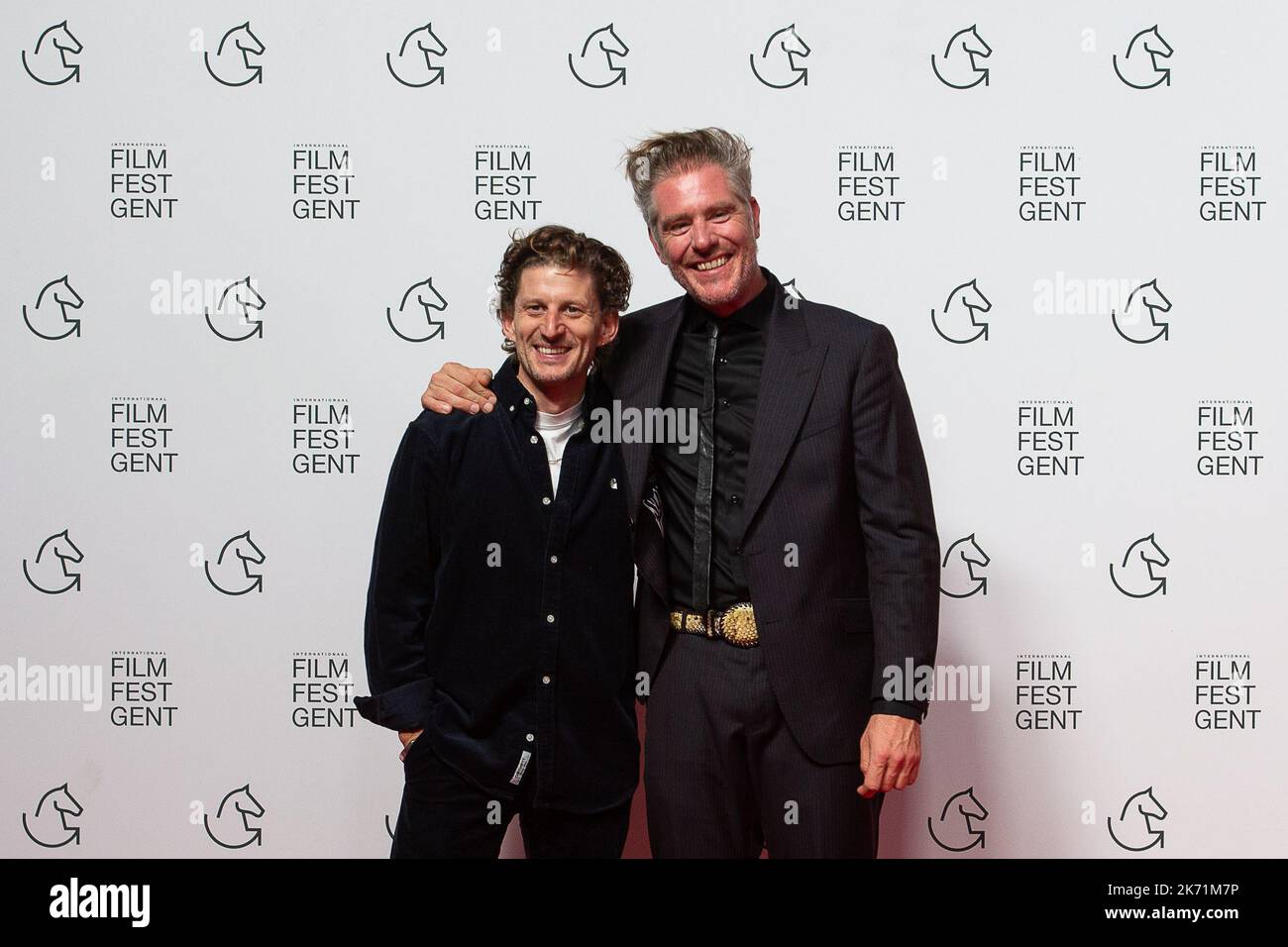 Actor Titus De Voogdt and Actor Tom Vermeir pictured during the ...