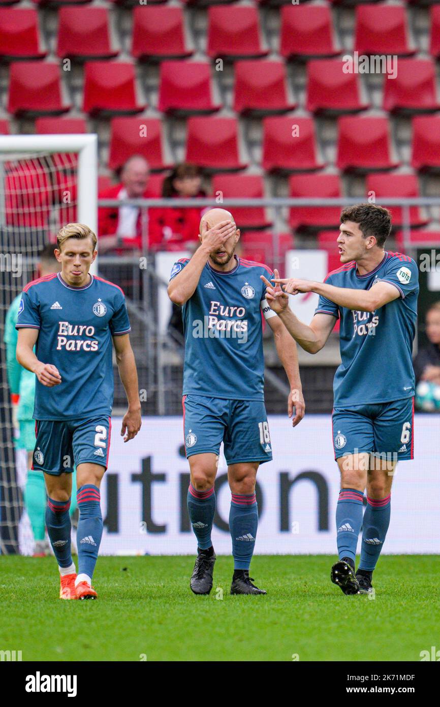 ALKMAAR, 16-10-2022, AFAS Stadium. Dutch football, Eredivisie, season ...